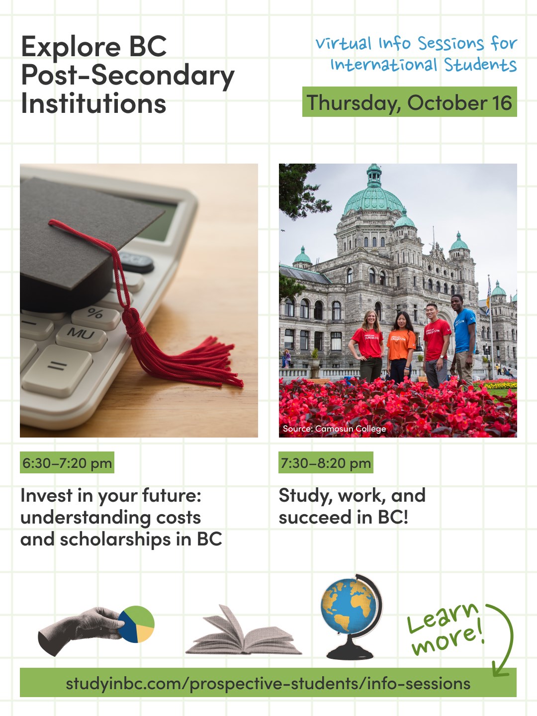 Explore BC Post-Secondary Institutions - Oct 7, 9, 14, 16 - Virtual Info Sessions